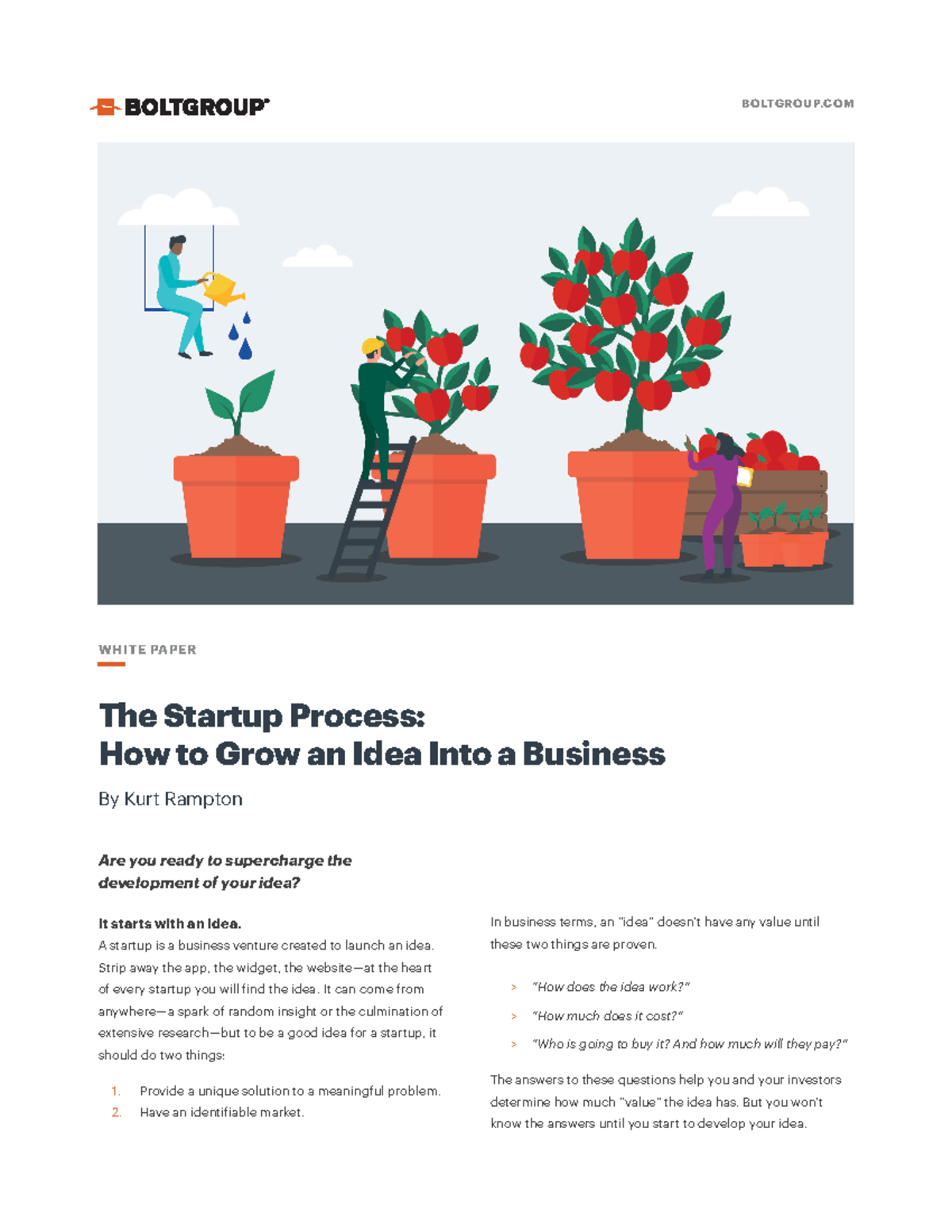 BOLT Startup Process White Paper 2023 - BOLTGROUP WHITE PAPER The ...