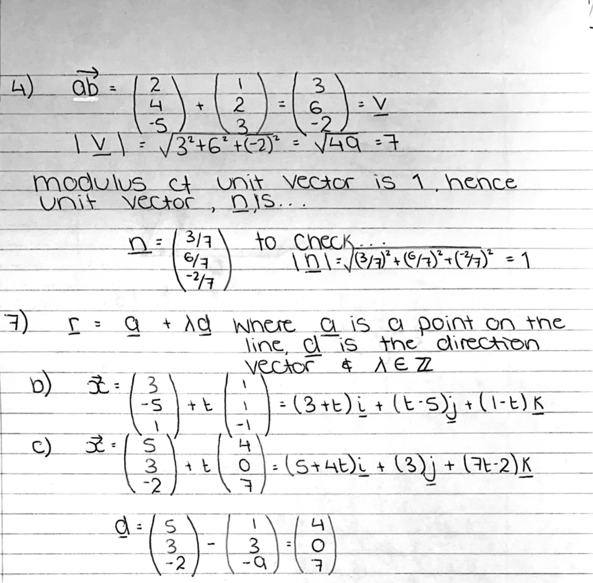 Algebra Week 8 Vestors Assignment - MAT00010C - Studocu