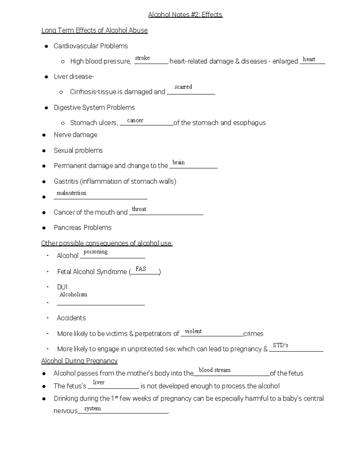 Alcohol Notes Review Alcohol Notes 2 Effects Long Term Effects Of alcohol-notes-review-alcohol-notes-2-effects-long-term-effects-of