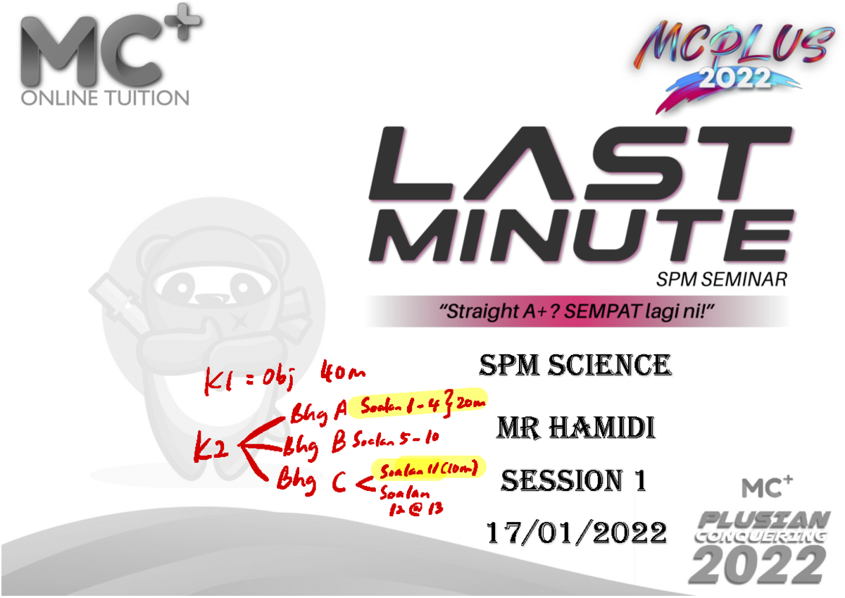 Sciene bahagian *C - Science for spm 2020/2021 - spm science mr hamidi ...