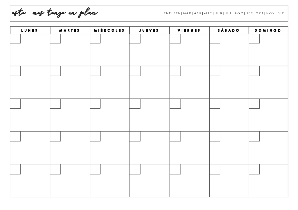 Planning 3 - Planinig mensual - Planificación y Gestión de Proyectos ...