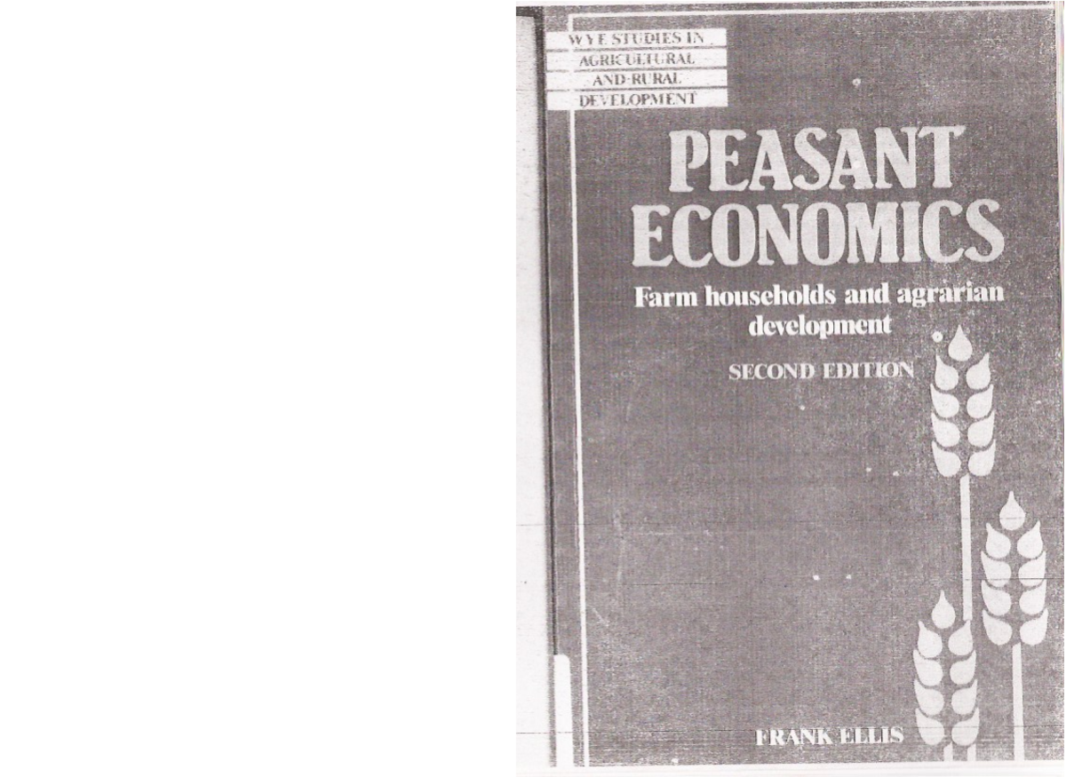 Peasant Definition Economics at Chris Henry blog