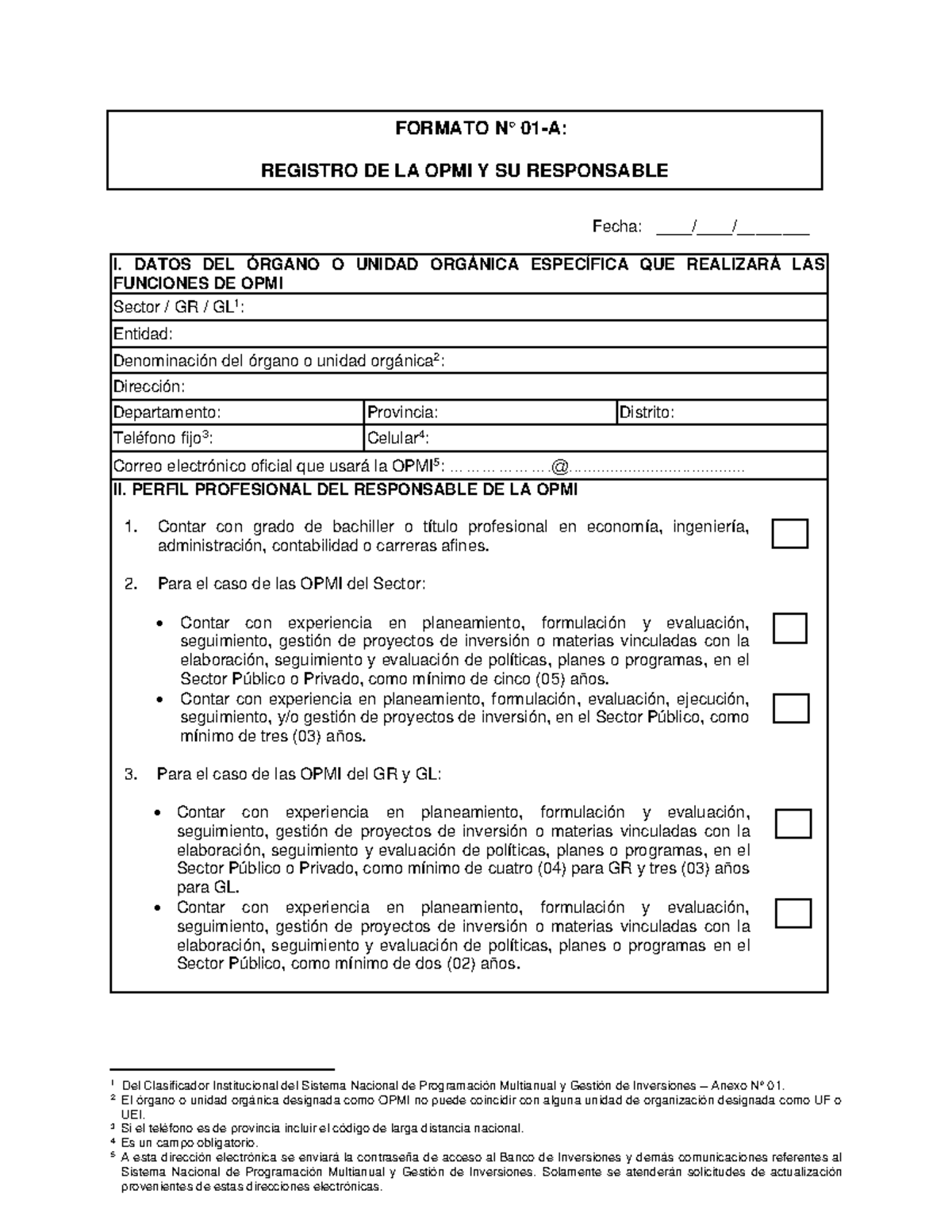 Formato 1a directiva 001 2019 EF6301 - Fecha: //________ I. DATOS DEL ...