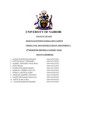Application for Garnishee Order - THE REPUBLIC OF KENYA IN THE HIGH ...