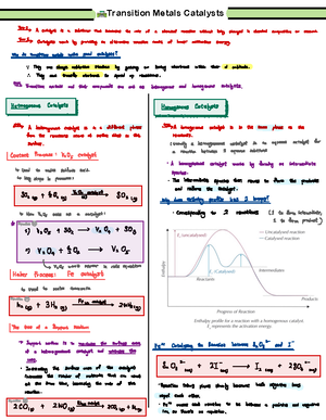 Formation of Coloured Ions Notes - 🌈 Formation of Coloured Ions Why are ...