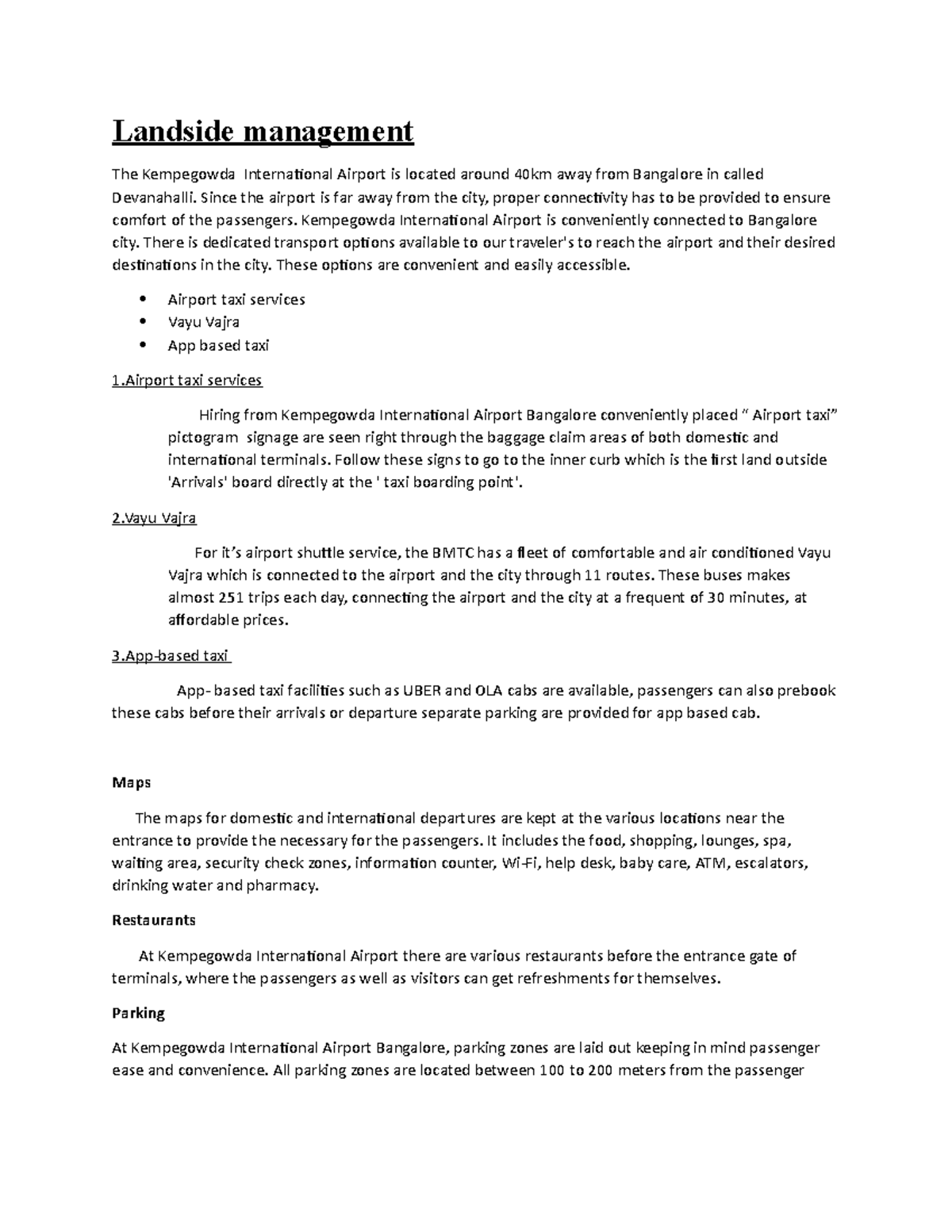 Project 01 - Terminal Management,Airline Operations (Domestic ...