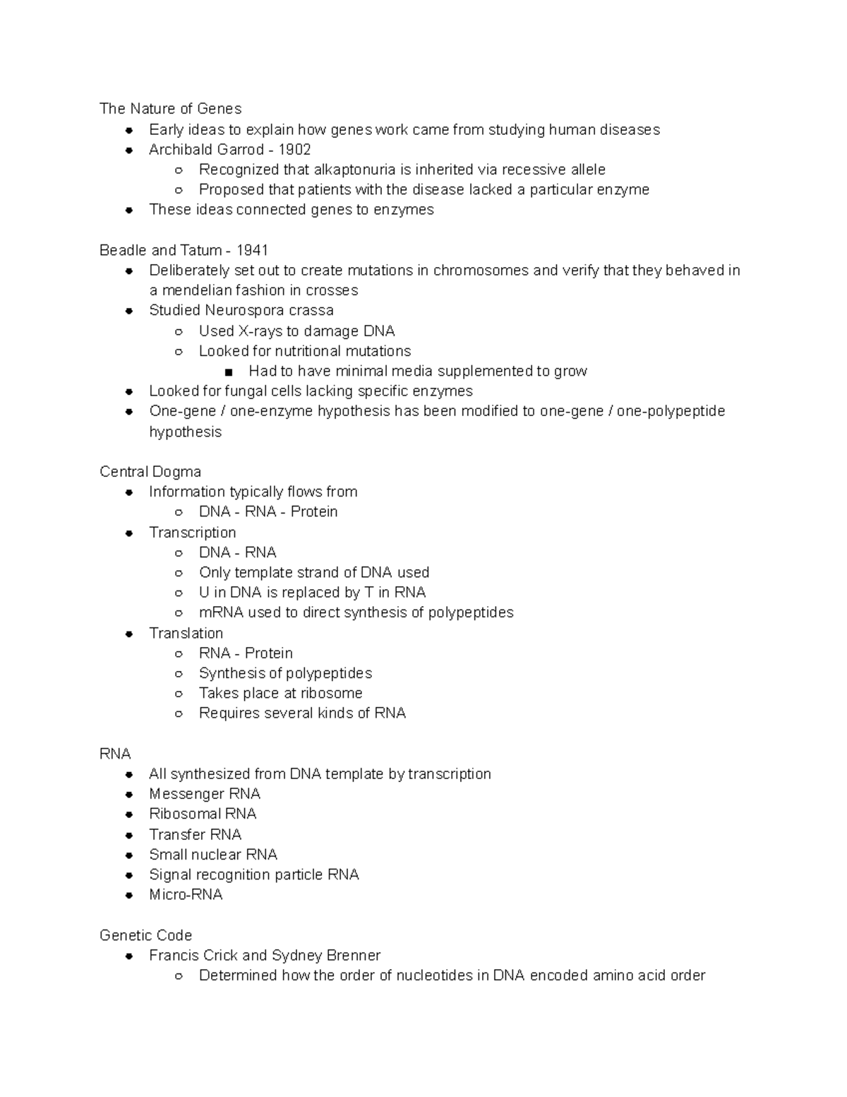 Chapter 15 - Genes - Dawn Simons Fall Course - The Nature of Genes ...