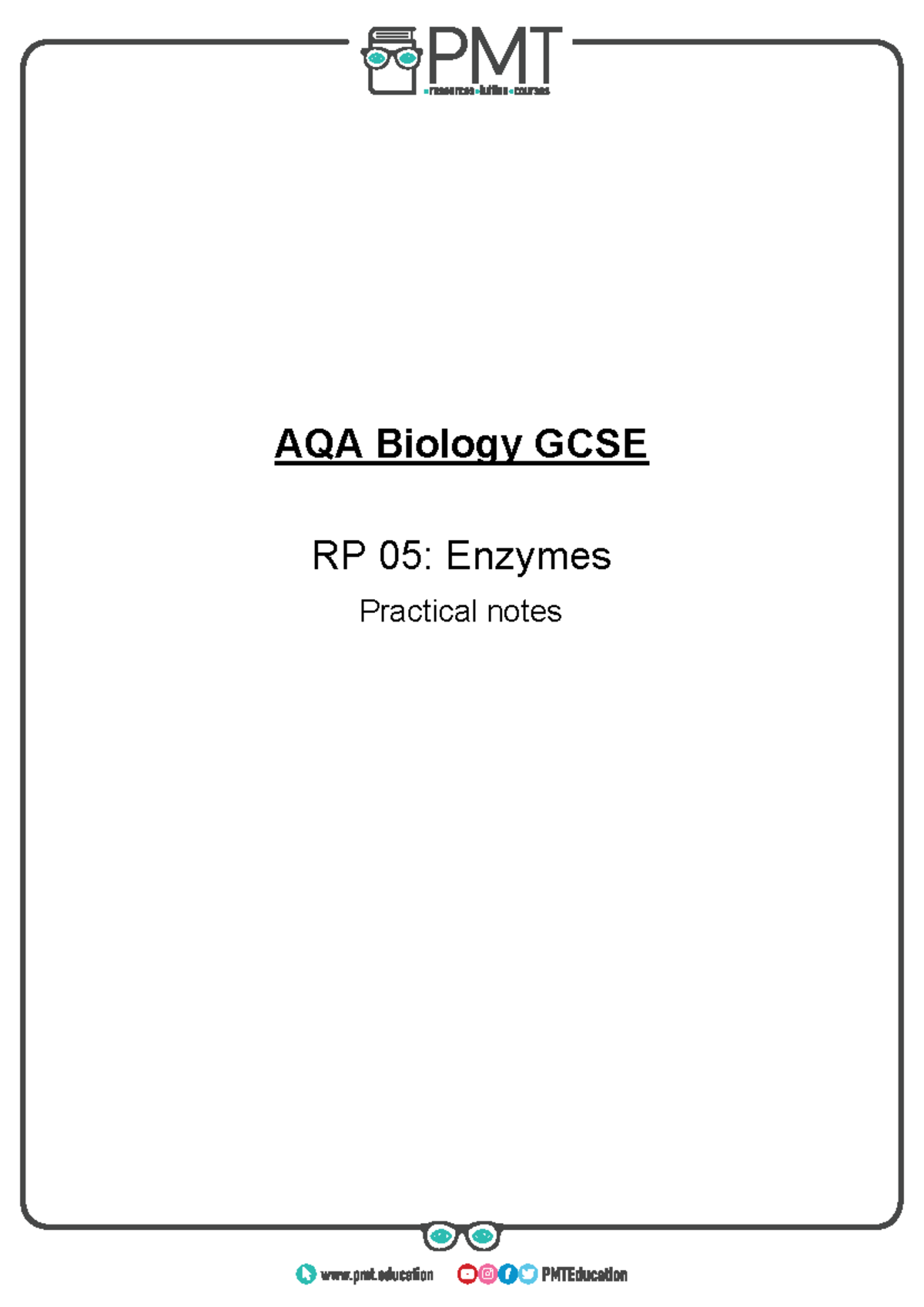 RP 05 - Enzymes - Japanese - AQA Biology GCSE RP 05: Enzymes Practical ...