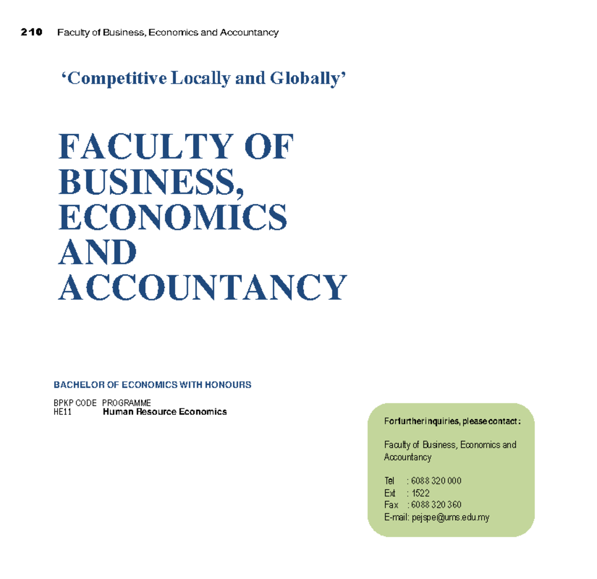 FPEP BI HE11 Human Resource Economics - 210 Faculty of Business ...