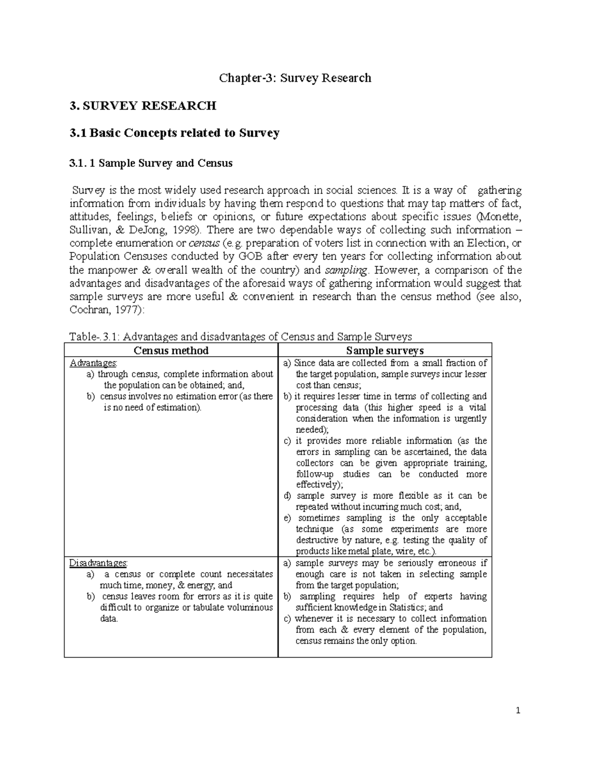 Chapter-3 Survey Research - Marketing Research - DU - Studocu