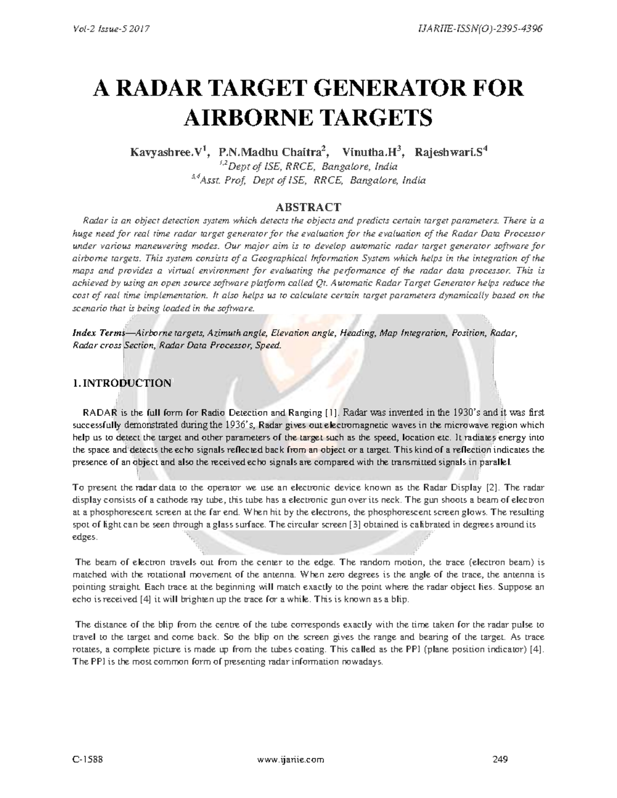 A_RADAR_TARGET_GENERATOR_FOR_AIRBORNE_TARGETS - A RADAR TARGET GENERATOR FOR AIRBORNE TARGETS ...