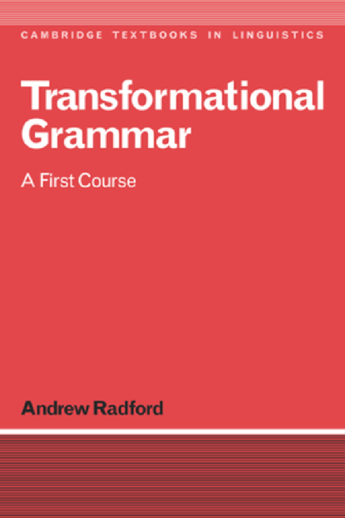 Transformational grammar - In this series: p. H. M A T T H E W S Morphology Second edition B. C ...
