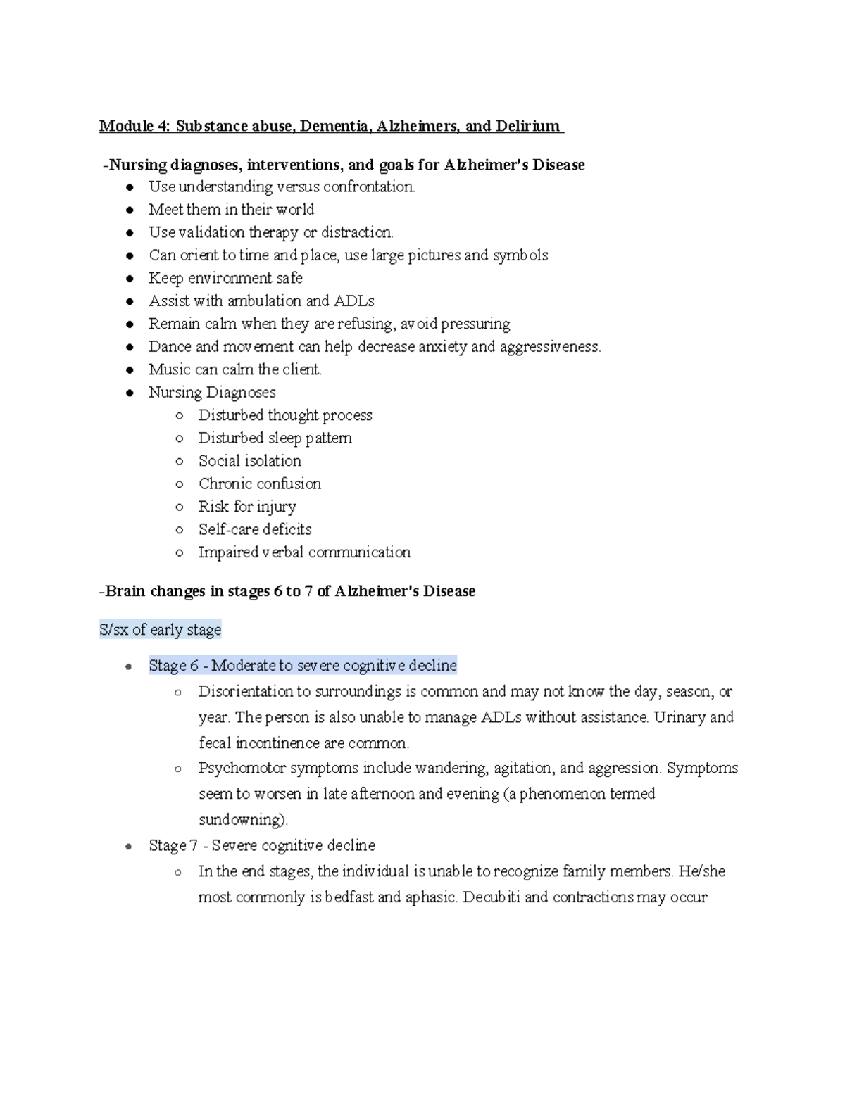 MH Exam 2 1 - MH study exam 2 guide - Module 4: Substance abuse ...