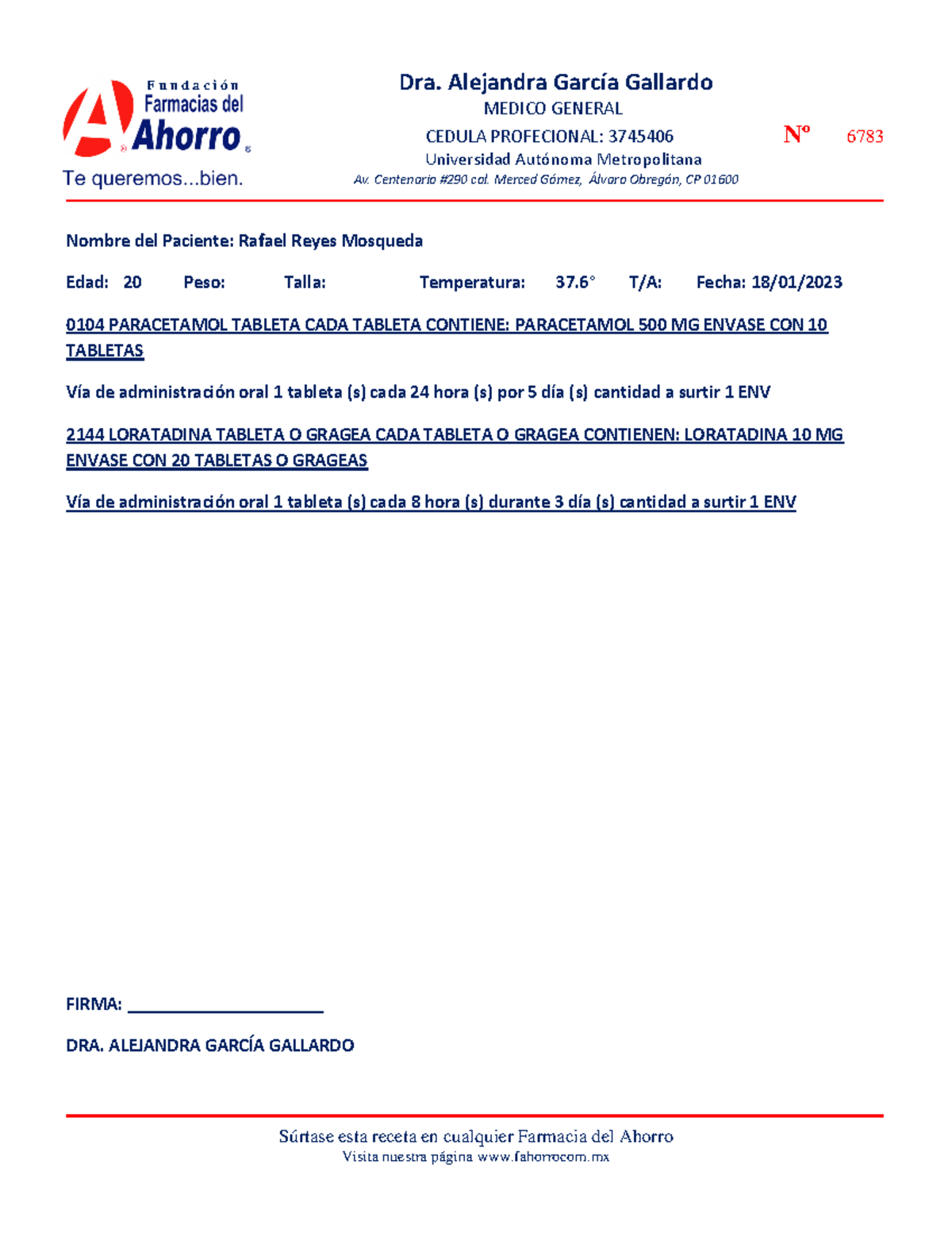 Receta sin logo - jeje - F u n d a c i ó n Dra. Alejandra García ...