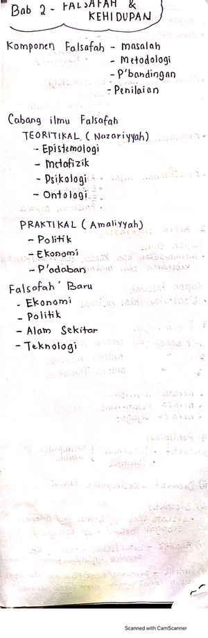 Nota falsafah isu semasa chapter 1 - Falsafah Isu Semasa - Studocu