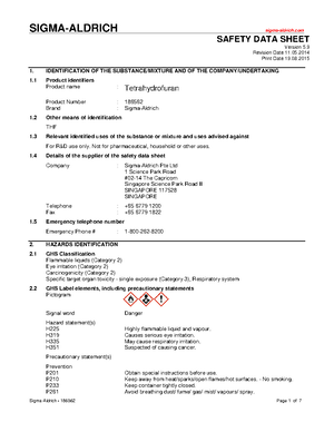 246654 Heptane MSDS - SIGMA-ALDRICH sigma-aldrich SAFETY DATA SHEET ...