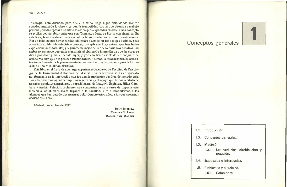 Botella - Cap. 1 - Estadistica Atorresi - 14 / Prefacio Psicología. Está diseñado para que el ...