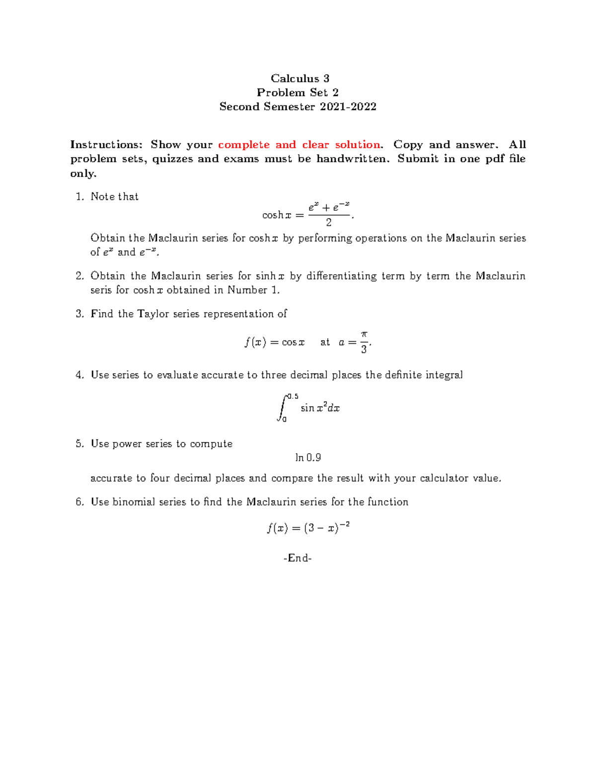 Calculus 3-Problem Set 2 939a6dae18988 adea853bdfe9f7b183c - Calculus 3 ...