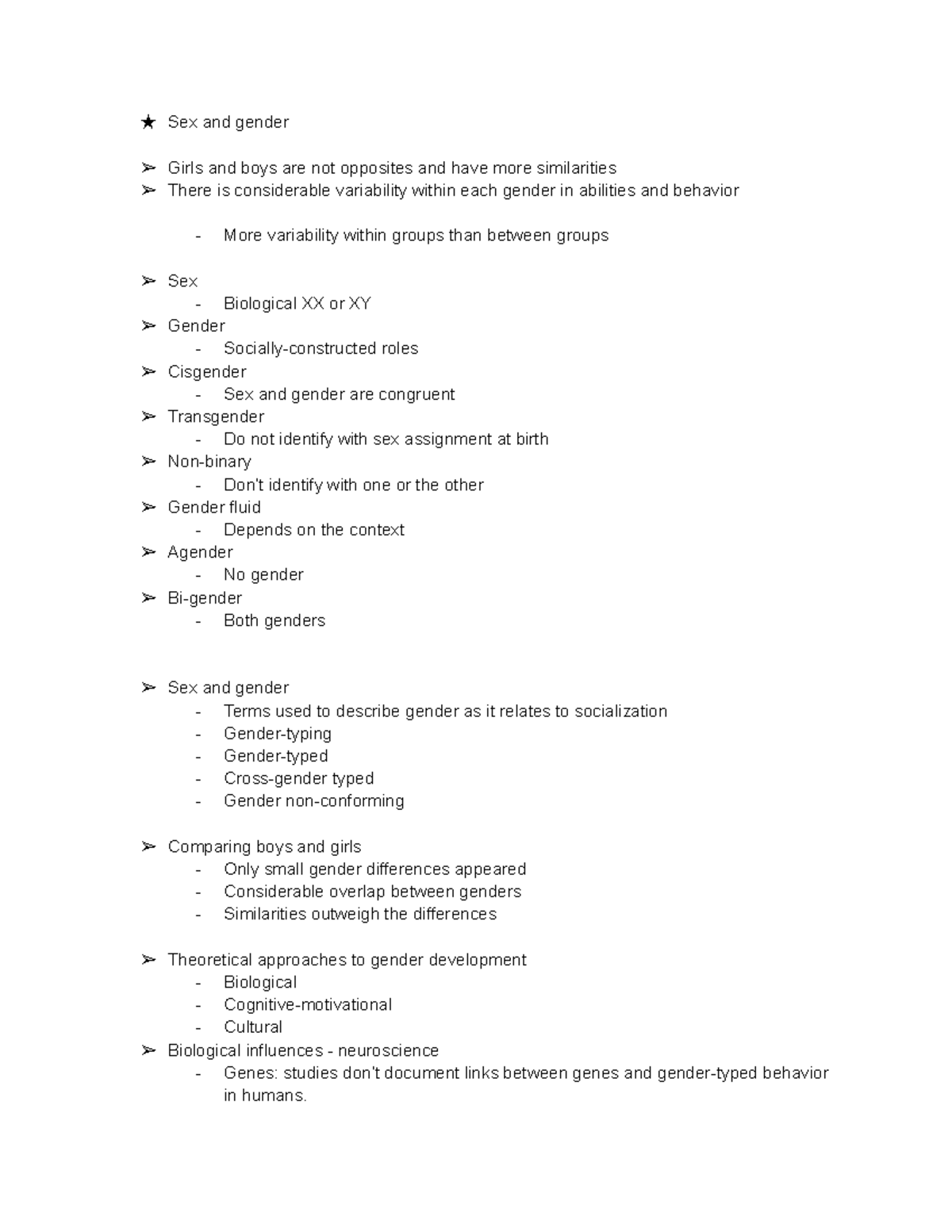 Chapter 15 gender development child psych - ★ Sex and gender Girls and ...