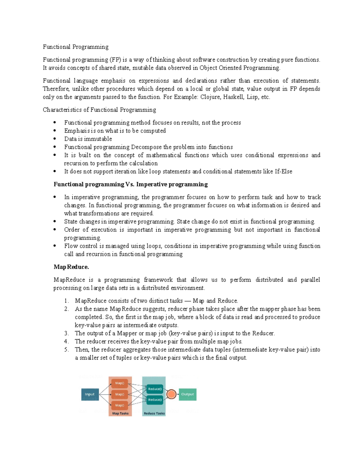 Chapter 3 print - please read it - Functional Programming Functional programming (FP) is a way ...