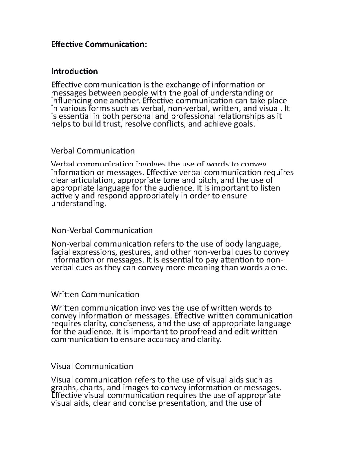 Effective Communication - Effective Communication: Introduction ...