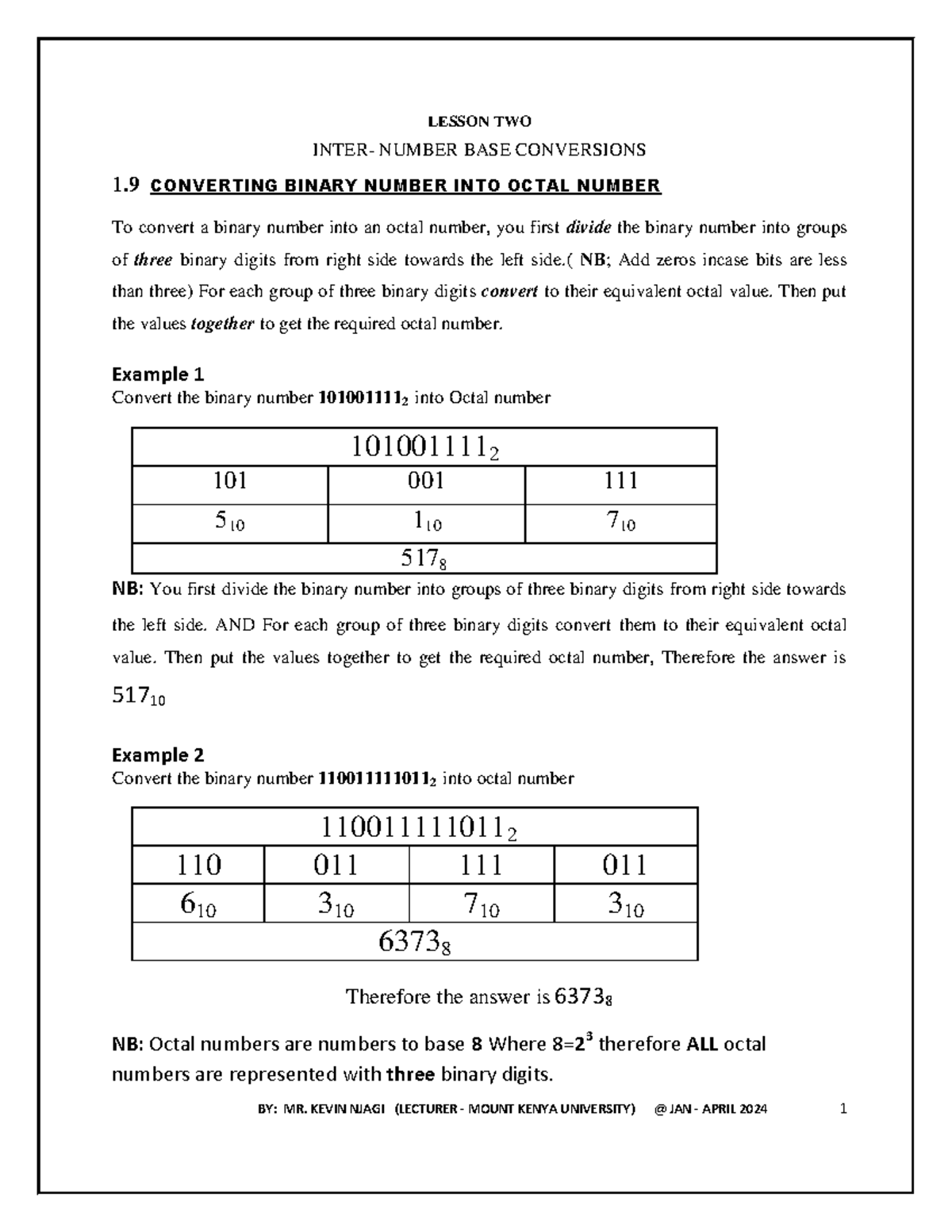 Probability in computational mathematics lesson number 9 of the entire ...