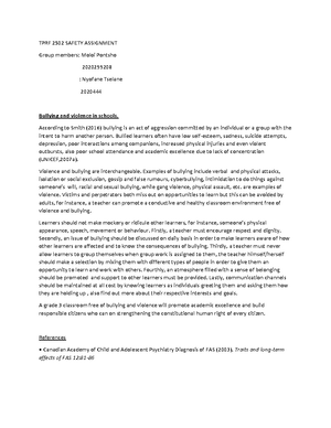 TPRV 2502 Study Guide 2023 - TPRV 2502 Teaching Practice 2 Senior/FET ...