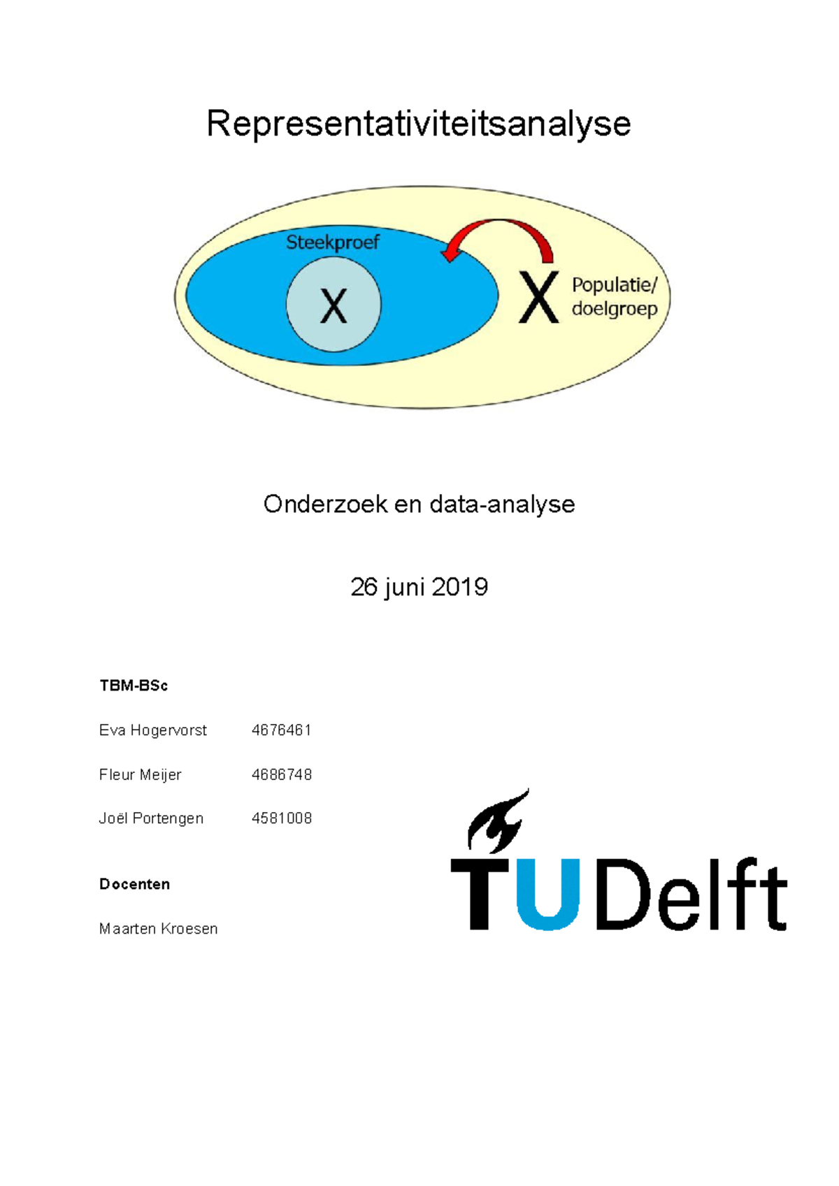 Opdracht 4 representativiteit - Representativiteitsanalyse Onderzoek en ...