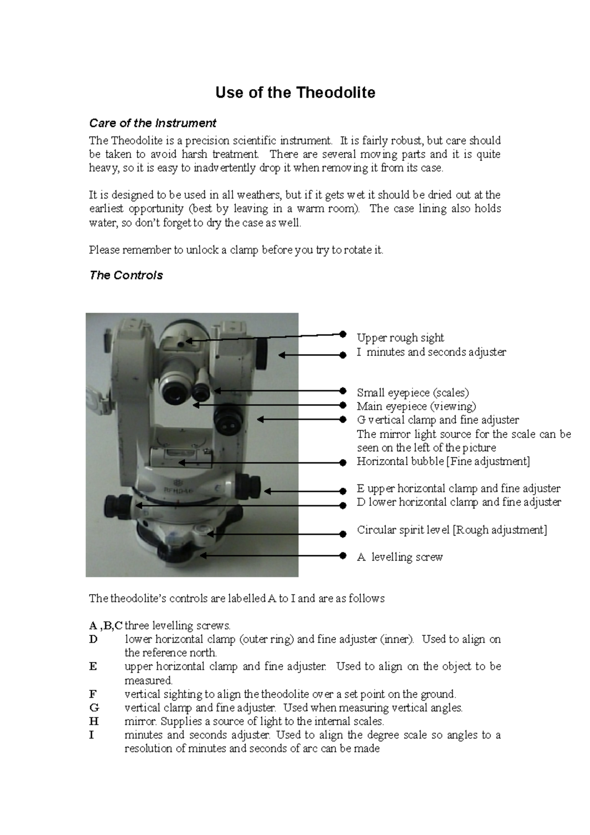 2theodolite - explains survey using theodolite - Use of the Theodolite ...