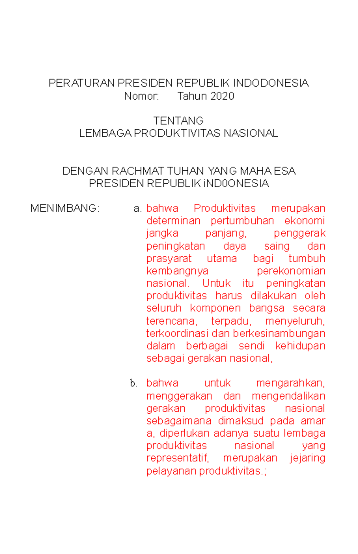 Draft I Perpres LPN 18 JUNI 2020 - PERATURAN PRESIDEN REPUBLIK ...