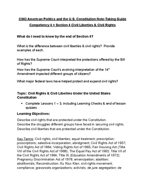 C963 Section 5 Note Taking Guide - C963 American Politics and the U ...