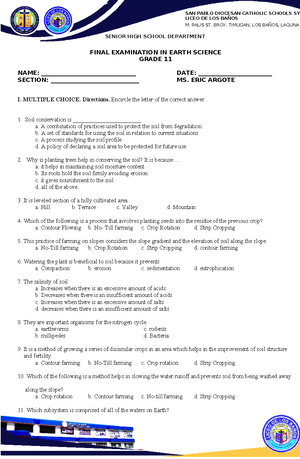LP-WEEK8-DAY2 - Lesson Plan for Science 10 - School Sagkahan National High School Grade Level 10 ...
