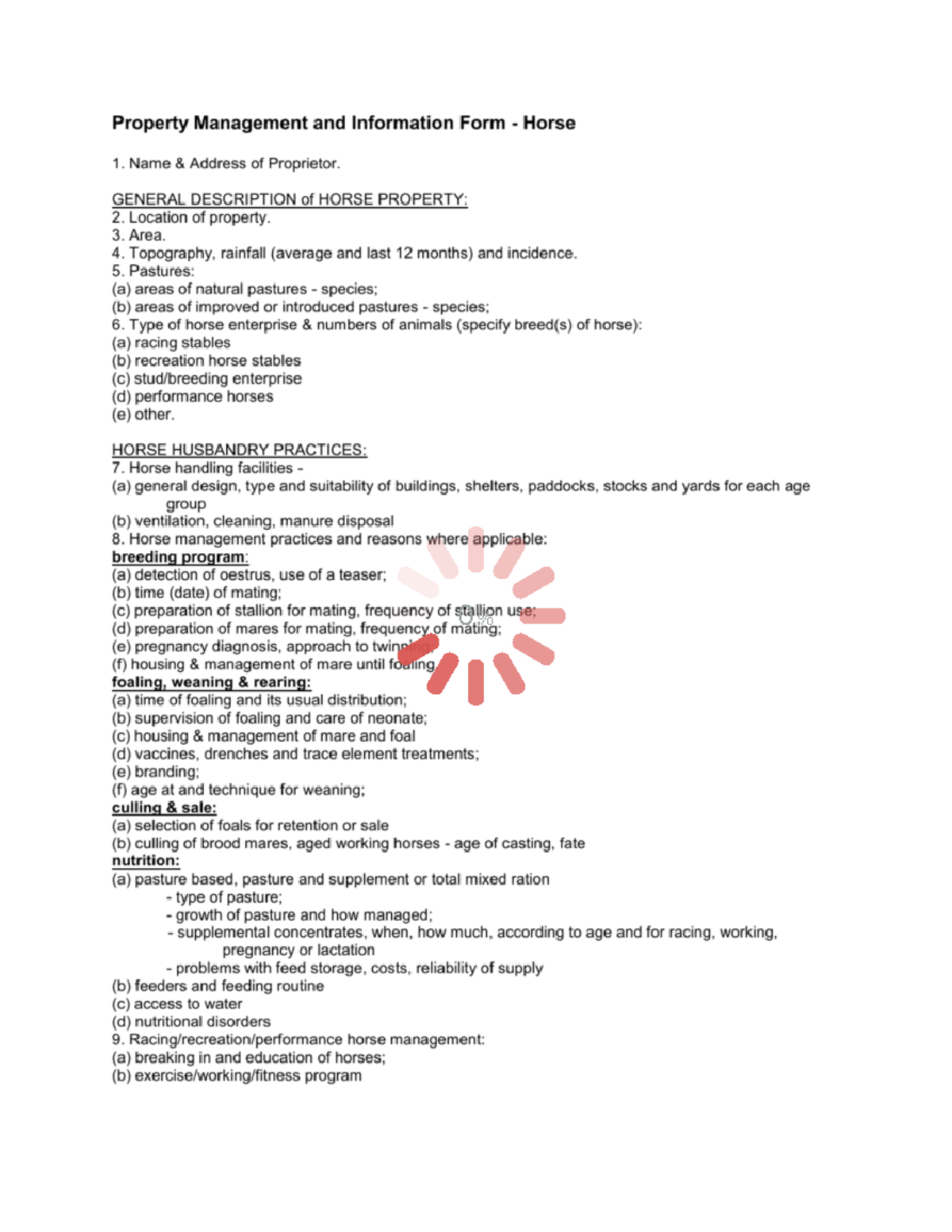Property Management and Information Form - PROP 102 - 0 % - Studocu