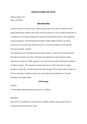 Habit Interference EXP - HABIT INTERFERENCE Experiment No:5 ...