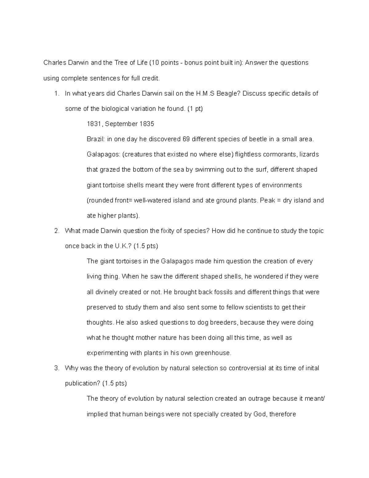 Charles Darwin and the Tree of Life- Teri - Charles Darwin and the Tree ...