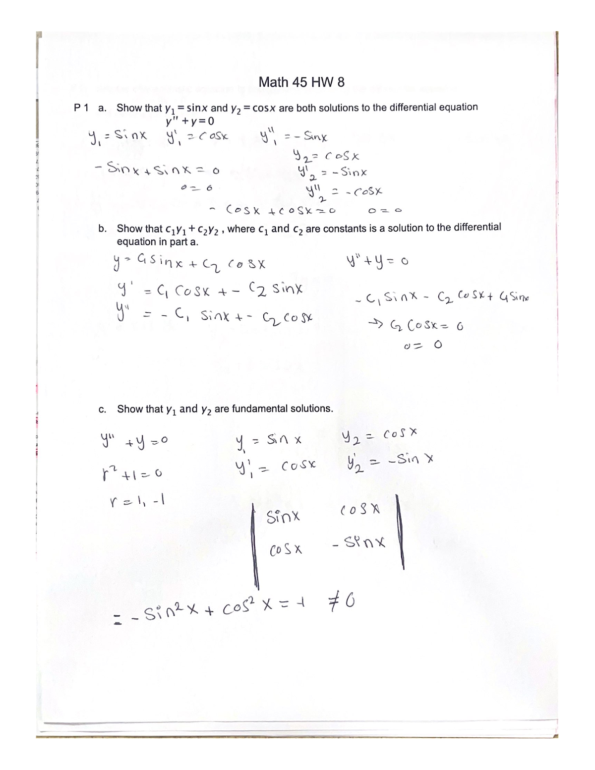 Math 45 HW 9 - Great way to get extra practice. - MATH 45 - Studocu
