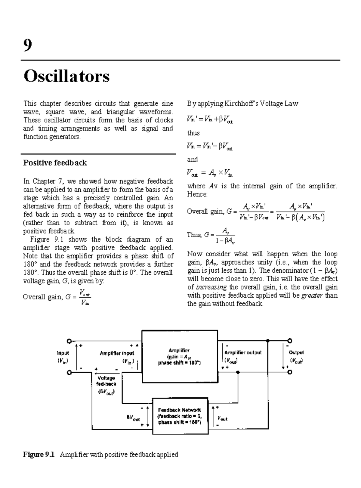 Electronic circuits-182-193 - 9 Oscillators This chapter describes ...