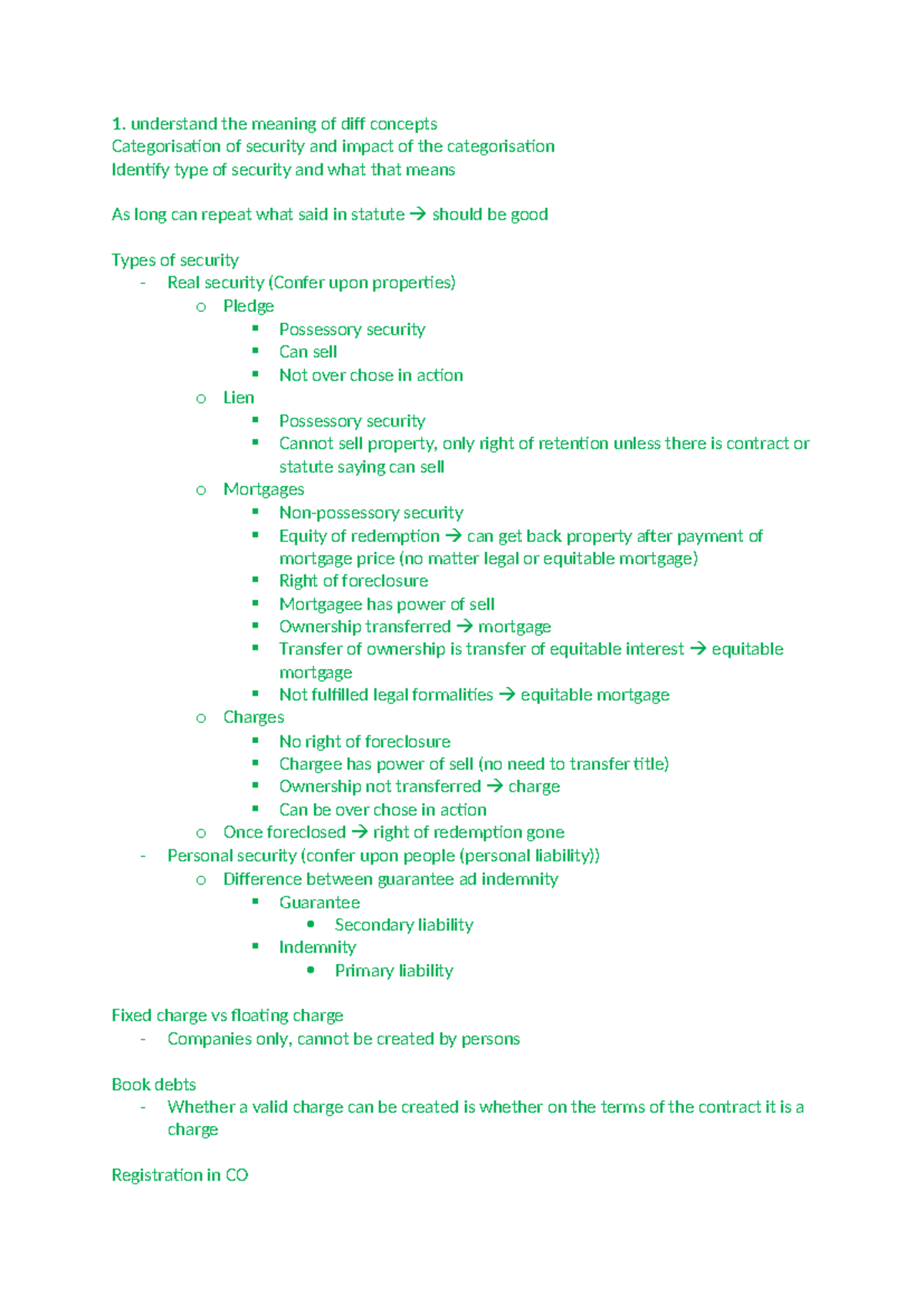 Tutorial 5 - understand the meaning of diff concepts Categorisation of ...