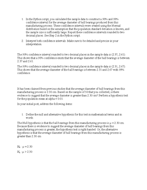 MAT 243 Project Two Summary Report Template - MAT 243 Project Two ...