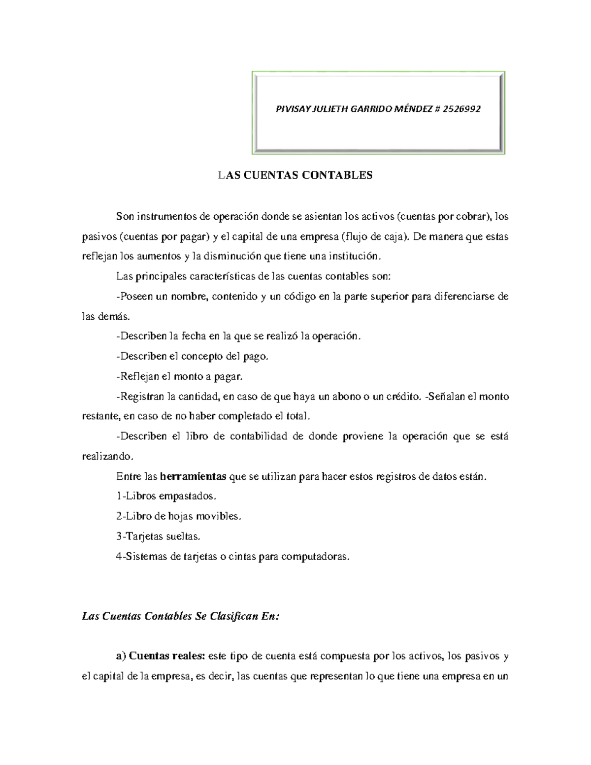 Conceptos Y Cuentas - sieres de contabilidad - LAS CUENTAS CONTABLES ...