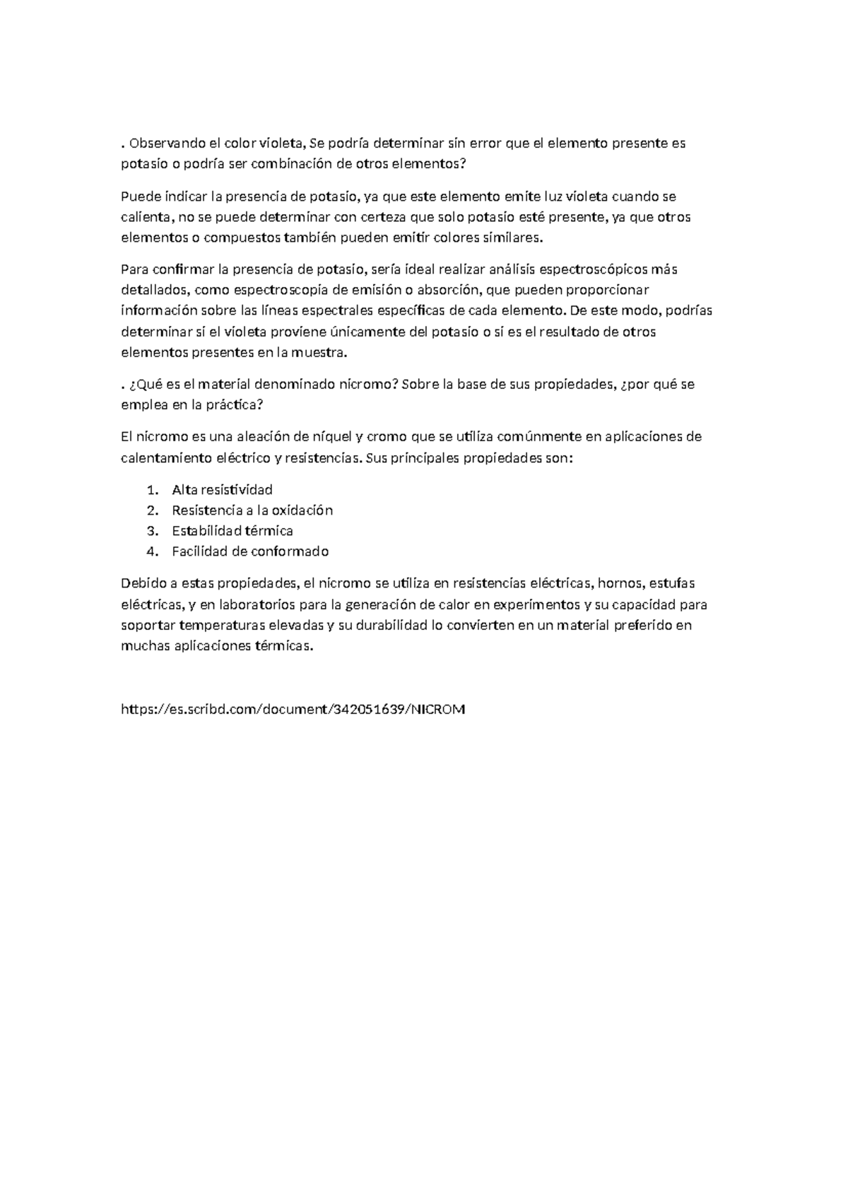 Conclusion - apuntes transciones - . Observando el color violeta, Se ...