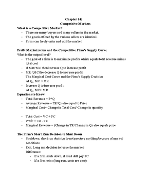Chapter 16 Monopolistic Competition - Chapter 16: Monopolistic ...