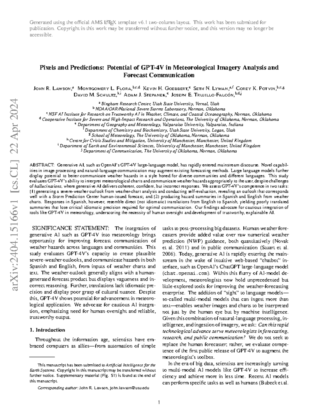 2404 - not owned - Generated using the official AMS LATEX template v6 ...
