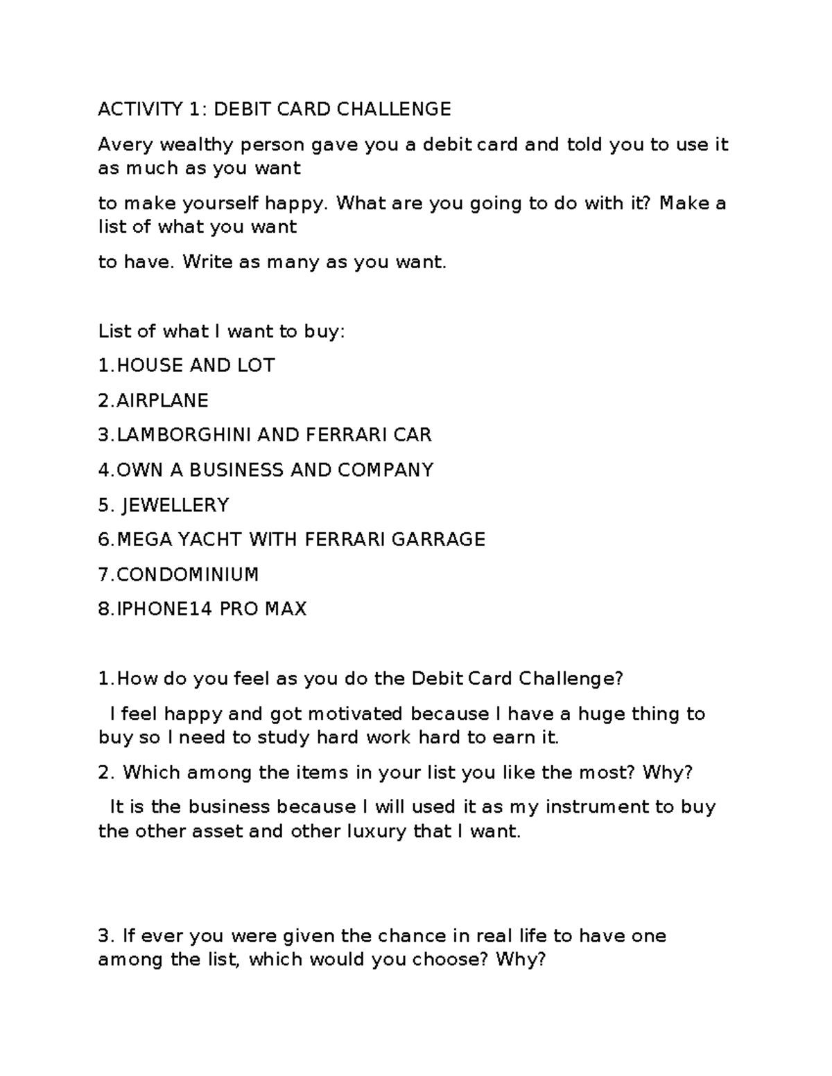 Module 6 UTS - No information has leak - ACTIVITY 1: DEBIT CARD ...