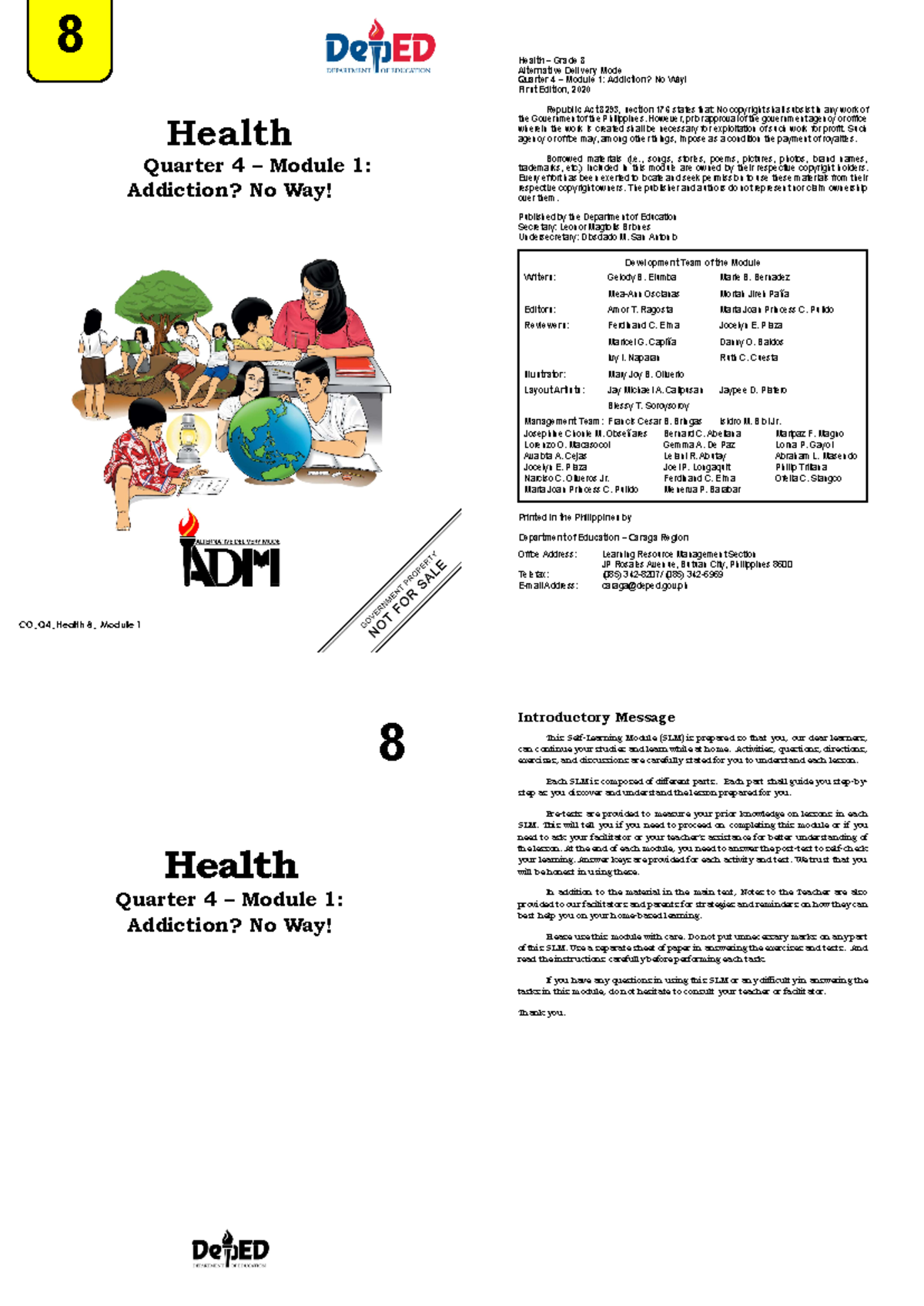 Health 8 Quarter 4 - CO_Q 4 _Health 8 _ Module 1 Health Quarter 4 ...