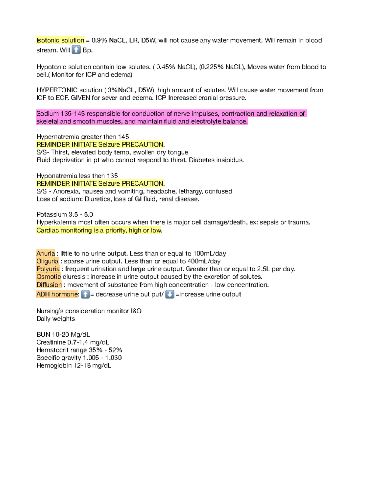 Diabetes insipids - Isotonic solution = 0% NaCL, LR, D5W, will not ...