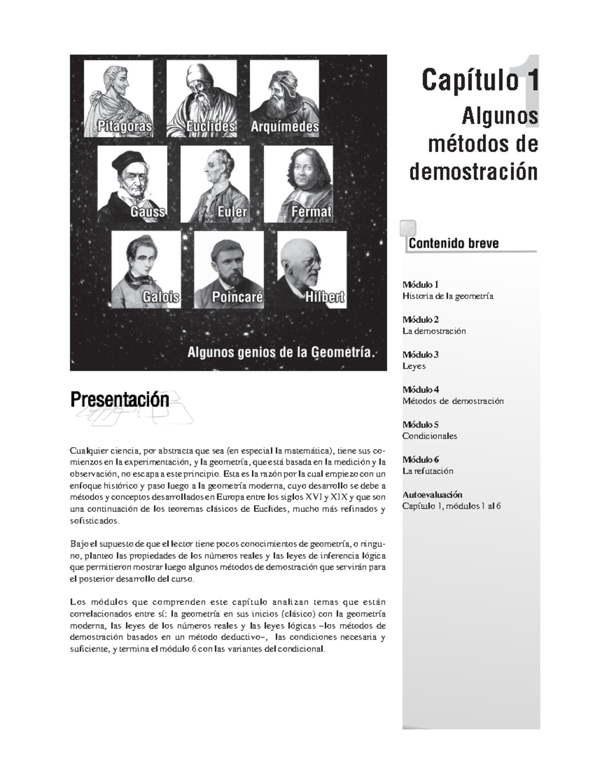 Modulo 1 De Geoemtría Euclidiana Geometría Euclidiana 19 Algunos 1
