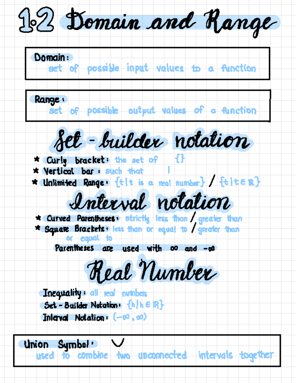 MATH 1050: Chapter 1.2 - ¥¥¥ Domain ask.E.d-R.a#ge..- Domain : set of ...