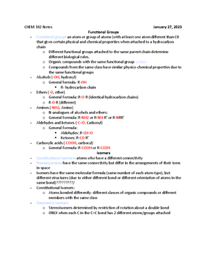 Chem 101 Review - notes - CHEM 102 Notes January 9, 2023 Chem 101 ...