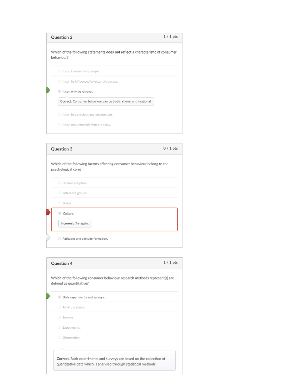 Practice quizzes - Question 2 1 pts Which of the following statements does not reflect a - Studocu
